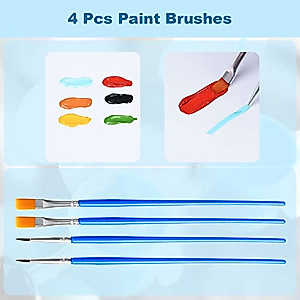 Qoosea 4 Pack Paint by Numbers for Adults Landscape DIY Art Craft for Beginner Acrylic Painting On Canvas by Number for Home Wall Decor 12X16inch