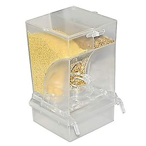 No-Mess Bird Feeder, Automatic Feeder for Parakeet Canary Cockatiel Finch