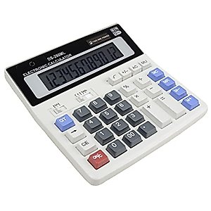 Large Button Desktop Calculator, Two Way Power Calculators Desktop,12 Digit Calculator, Large Screen Clear Display, Easy to Press As A Desk Calculator