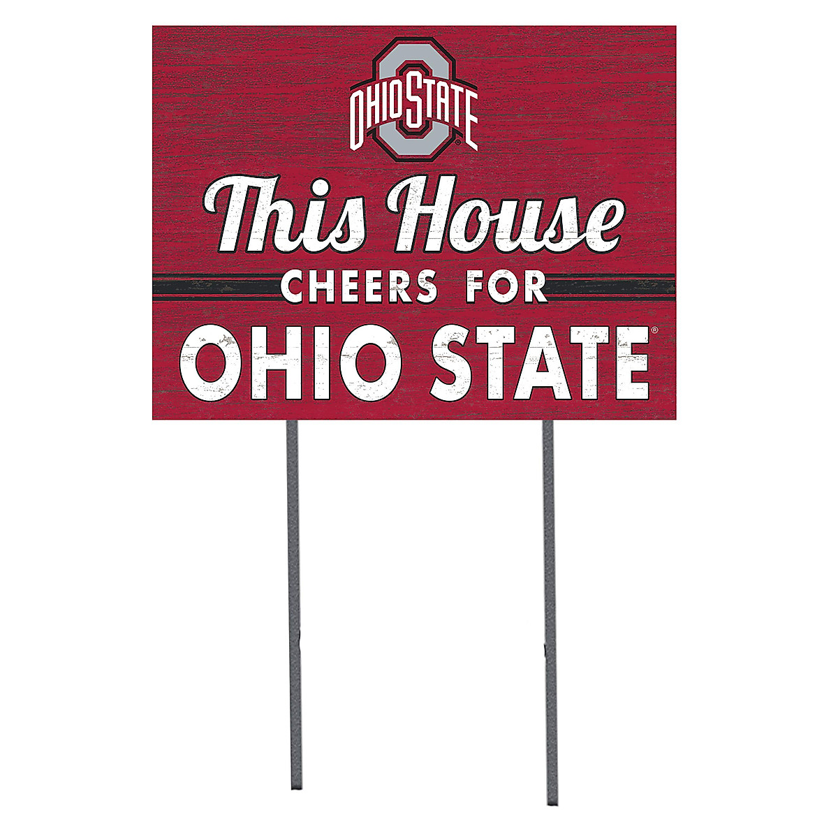 KH Sports Fan 18x24 Lawn Sign Ohio State Buckeyes