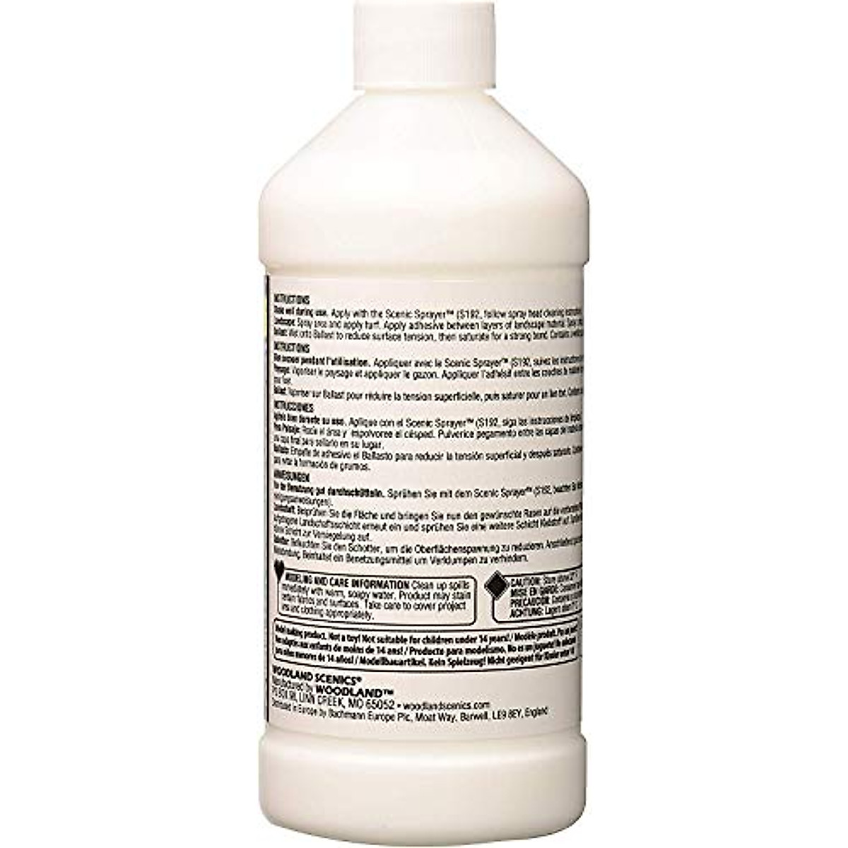 Woodland Scenics Scenic Cement 16oz and Scenic Sprayer with Set of Make Your Day Paint Brushes