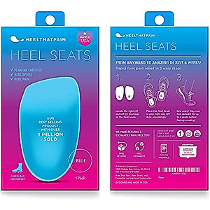 Heel That Pain Plantar Fasciitis Insoles Blue, Medium (W 6.5-10, M 5-8) & Heel That Pain Foot Massage and Mobility Ball & Heel That Pain Kinesiology Tape - 2" x 16.6yds, All-Purpose KT Tape