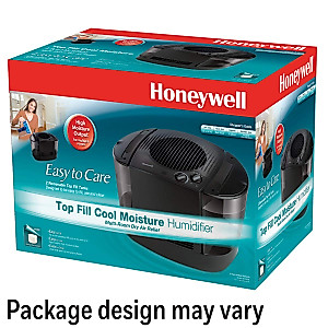 Honeywell HEV685B Easy-to-Care Cool Moisture Console Humidifier, Black – Humidifier for Bedroom, Home or Office