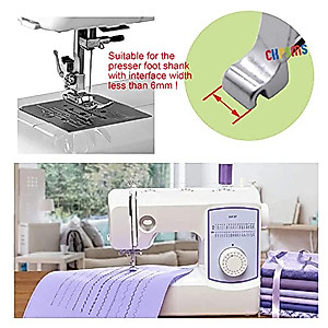 CKPSMS Brand -#KP-19015 42PCS Domestic Sewing Machine Presser Feet Set Compatible with/Replacement for Brother brand Babylock brand Singer brand Janome brand Low Shank Sewing Machines (42PCS)