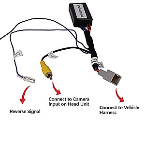 Citreal Factory Camera Adapter Vehicle 8-PIN Camera Retention Interface Harness Compatible with Mitsubishi 2013-UP Video Factory Adapter Camera Backup Camera