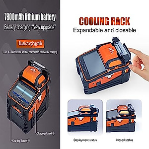 RUIASAHITE AI-9 Fusion Splicer Toolbox Kit with Auto Focus and 6 Motors for Trunk Line Construction, FTTH and Cable Splicing Projects