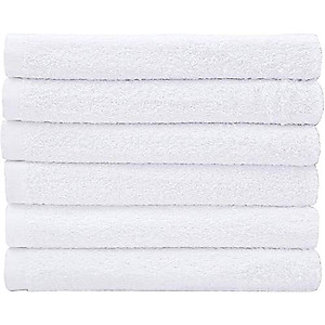 Utopia Towels Premium Bundle - 1 Cotton Washcloths White (12x12 inches), Pack of 24 with Flour Sack Dish Towels, 12 Pack - 28 x 28 Inches and Dish Towels 12 Pack - 15 x 25 Inches