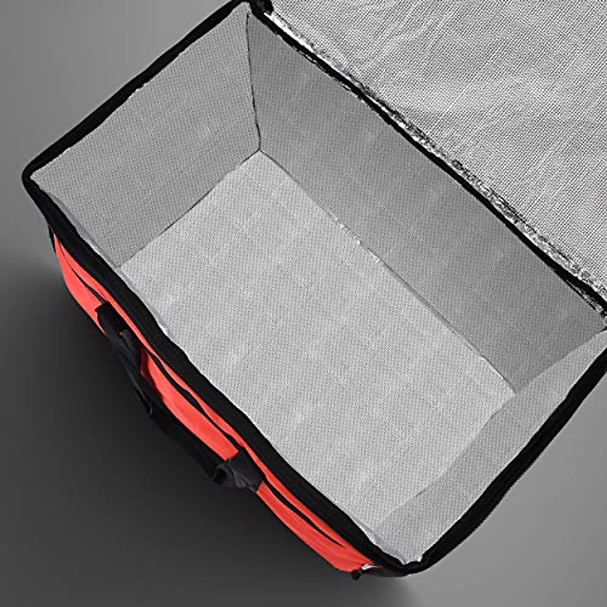 Dodin Delivery Insulated Food Delivery Bag - 23x14x15 inches - Water-Resistant Interior - Ideal for Commercial Catering - Reusable Grocery Bag - Professional and Heavy-Duty - XXL - Red