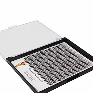Bodermincer 200pcs/Pack C Curl 20 Root Thickness 0.07mm Professional Makeup Individual Lash Cluster Black Individual Cluster Eye Lashes Grafting Fake False Eyelashes Lash Clsuter Wispy (14mm)