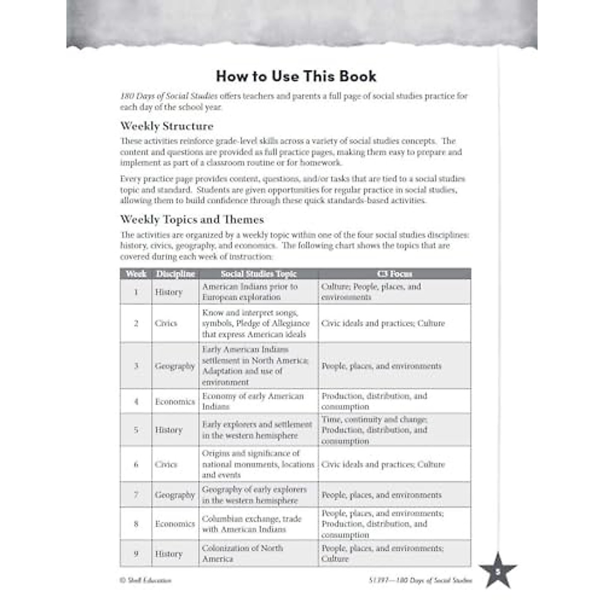 180 Days: Social Studies, Civics for 5th Grade Practice Workbook for Classroom and Home, Cool and Fun Practice Created by Teachers (180 Days of Practice)