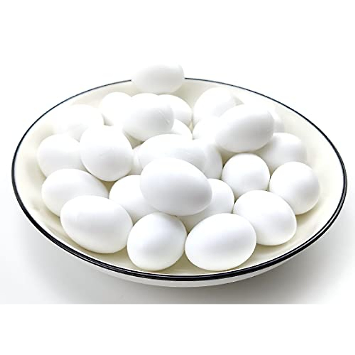 10 Pieces of Pigeon Eggs Simulation of Solid Plastic Pigeon Eggs for Pigeon Hatching Help Laying Pigeon Agricultural Tool Poultry