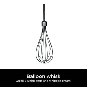 Ninja XSKWHSKBRN Balloon Whisk for Power Mixer System (CI100 Series), Stainless Steel