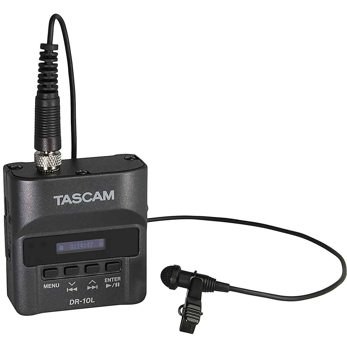 Tascam DR-10L Digital Audio Recorder and Lavalier Mic Bundled with Two 32GB SD Cards and USB 2.0 Card Reader