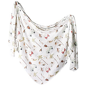 Copper Pearl Large Premium Knit Baby Swaddle Receiving Blanket Maui