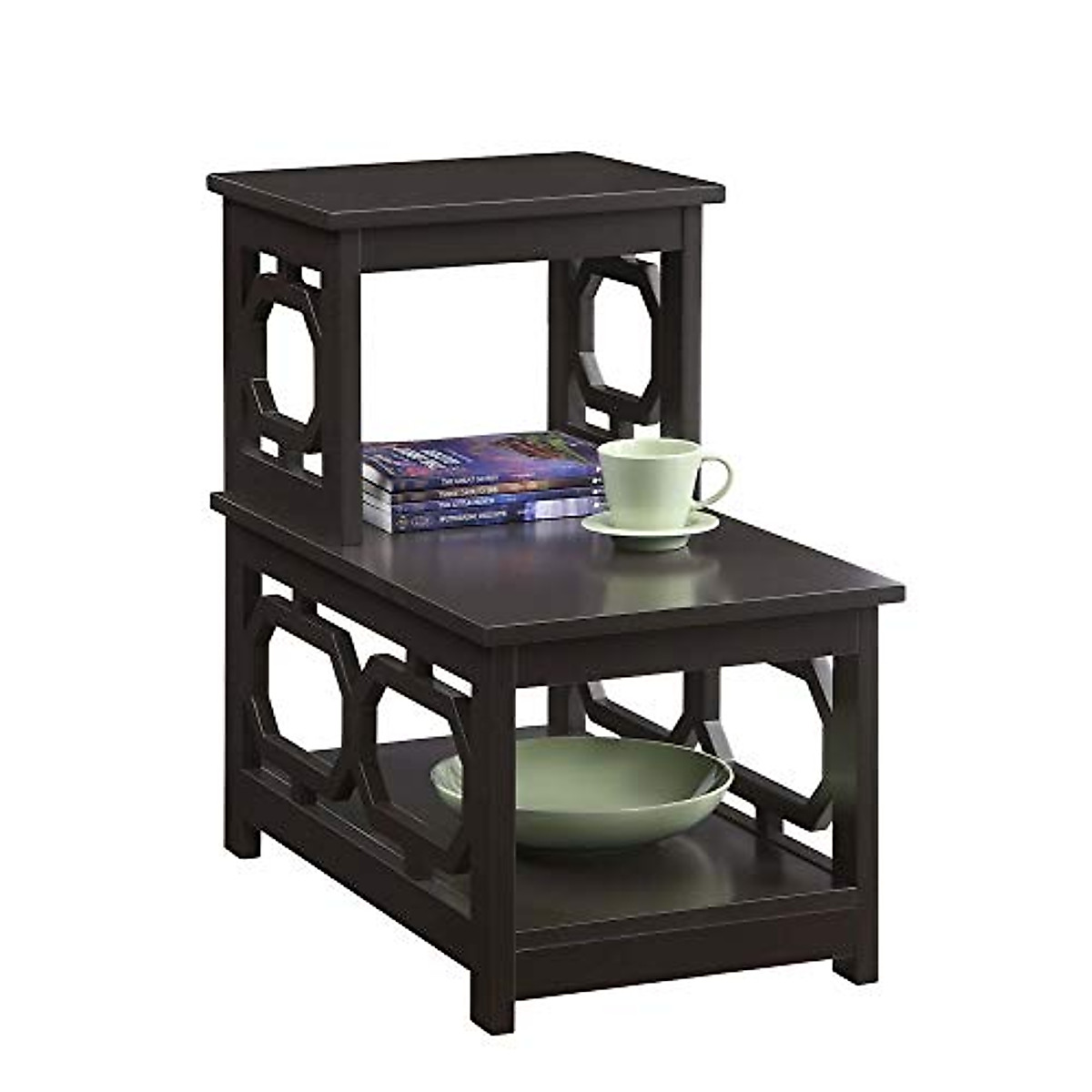 Convenience Concepts Omega 2 Step Chairside End Table, Espresso