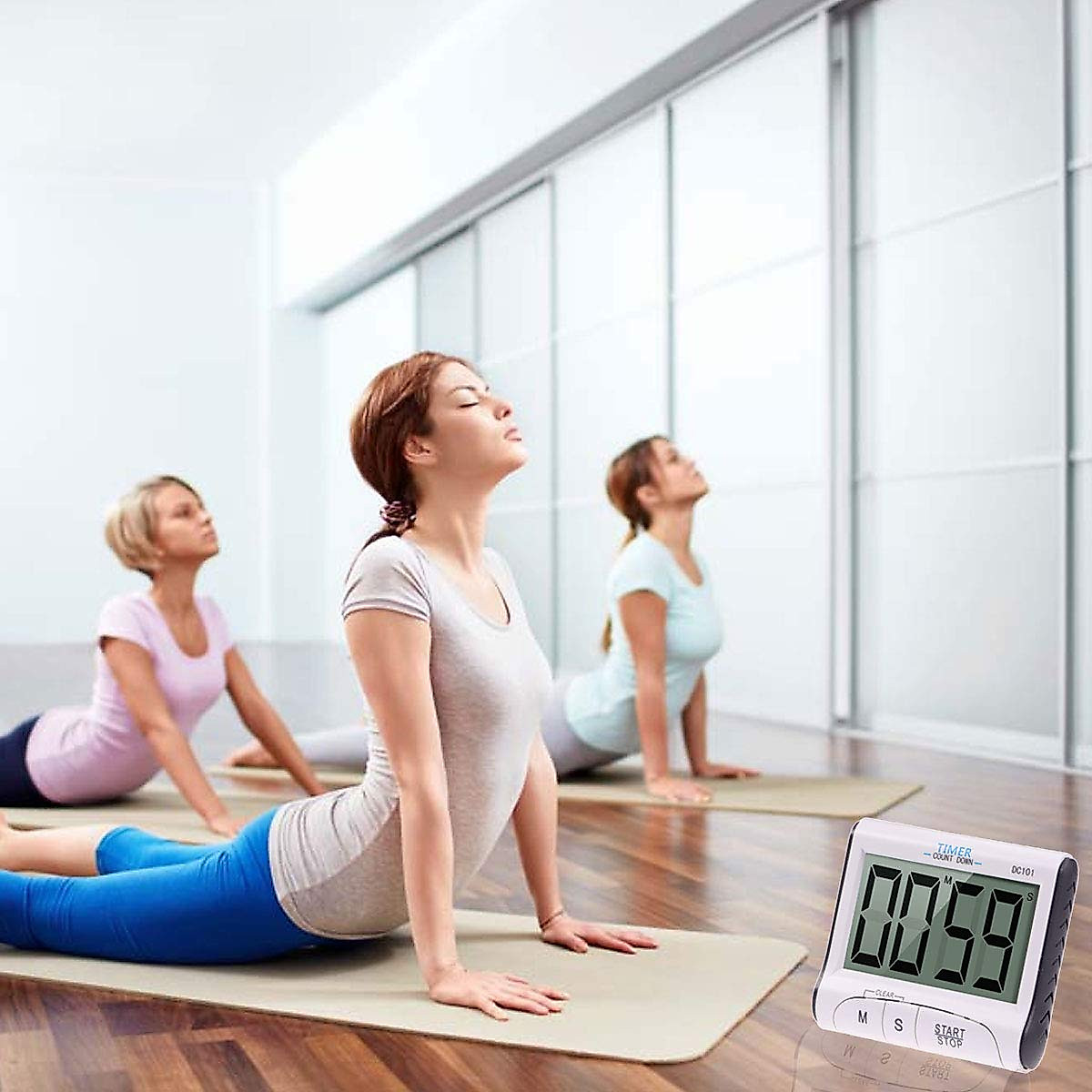 Vosarea DC101 Digital Kitchen Cooking Timer Count Down Up Clock Loud Alarm with Large LCD Display Screen with Battery