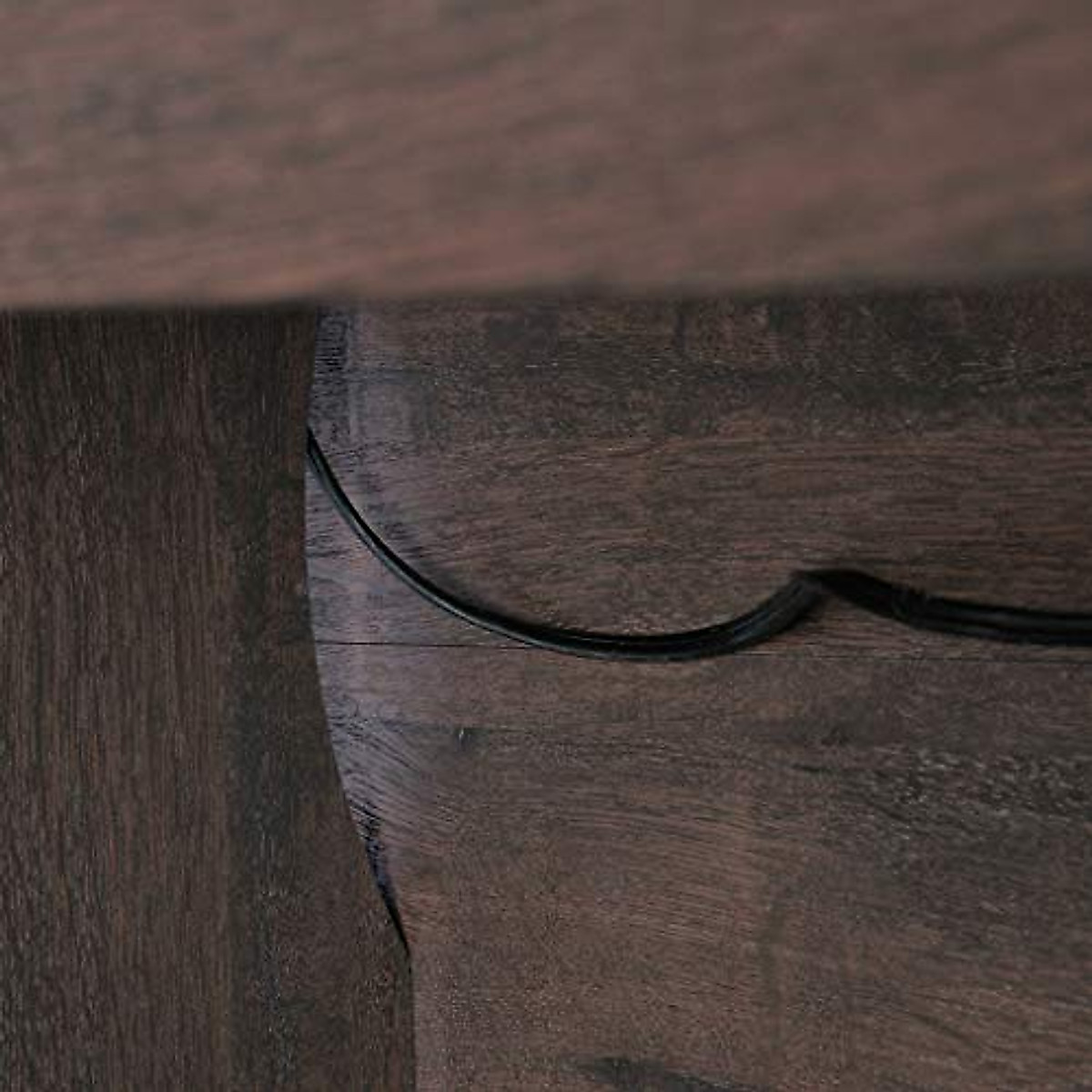 Sauder Carson Forge Computer Desk, Coffee Oak finish