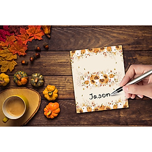 Halloween Table Place Cards, Name cards ,Place Cards for Table Setting,Food Tent Labels,Tented Blank Table Cards, Banquet Tables, Buffet Food Label, Parties,Scored for Easy Folding, 25 Pack（B04）