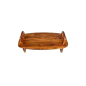 Wooden Serving Tray, 3 in 1 Ideal for Dinner Parties, Dining Table or Picnics, Special for Gift!