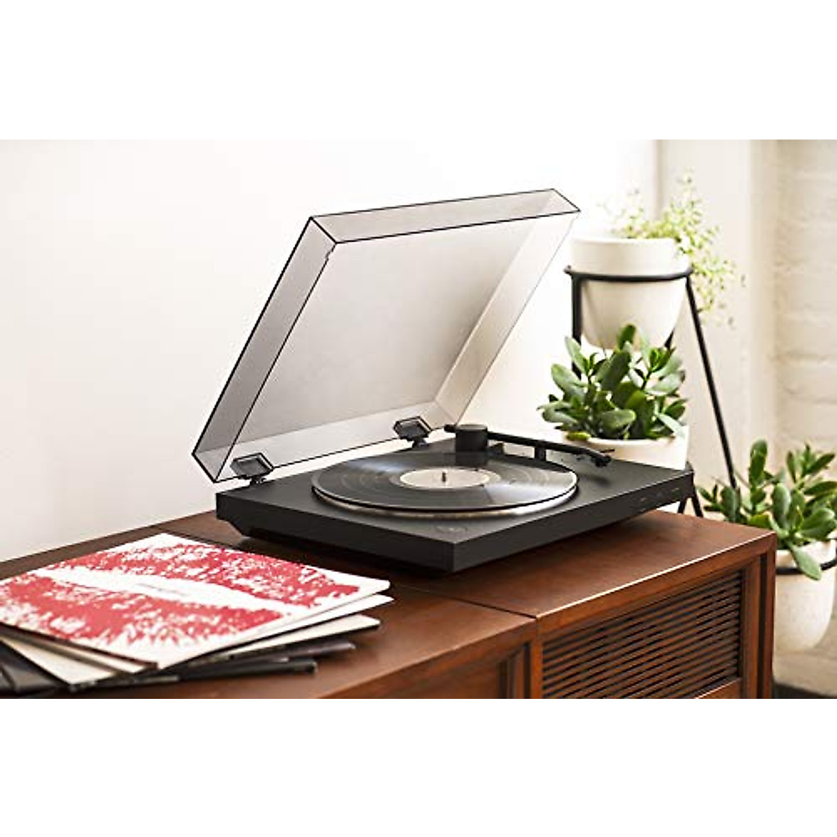 Sony PS-LX310BT Belt Drive Turntable: Fully Automatic Wireless Vinyl Record Player with Bluetooth and USB Output Black