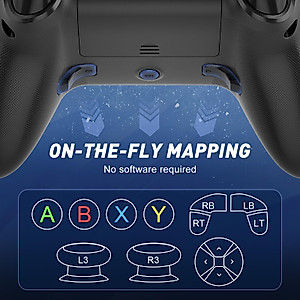 Dinosoo Wireless Controller for Android Windows PC Steam Games, Dual Vibration TURBO Macro Function Hall Trigger 3.5mm Headphone Jack - Oil Painting (Can't Connect to Xbox for Now)