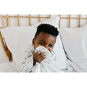 Large Premium Knit Baby Swaddle Receiving Blanket "Arlo" by Copper Pearl