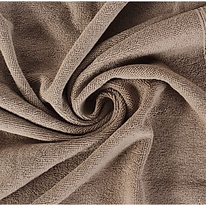 600 GSM - 40 x 80 Inches - 100% Cotton Bath Sheets Pack of 2 - Highly Absorbent Extra Large Bath Sheet Towels Set - Jumbo Oversized Cotton Bath Sheets Towels - Super Soft Hotel Quality Towel (STONE)