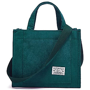 Corduroy Shoulder Bag for Women Crossbody Bag Purse for Women Bags Square Purse Tote Bag Casual Work School Travel