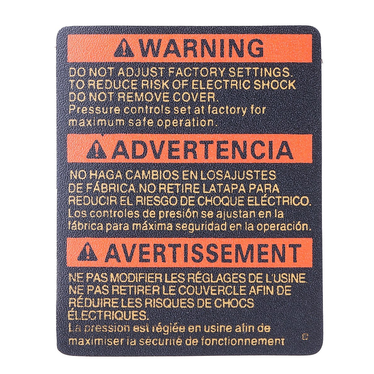 Bosch Parts 1619P03332 Label/Safety Instructions 127HQ0017