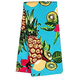 CGT Summer Vibes Pineapple Tropical Summer Hand Towels Party Barbecue Kitchen Bathroom Home Decor (Set of 2)