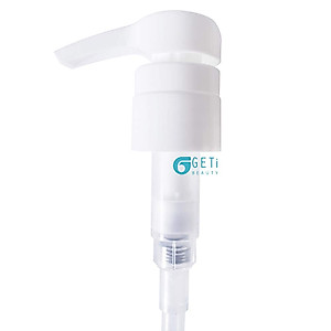 2-Pack Liter 33.8 oz Shampoo Conditioner Pump Dispenser | Fits Most Salon Brand Liter Bottles with a 1-inch diameter opening | White | by Geti Beauty