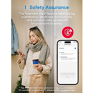 meross Smart Plug Mini, 15A & Reliable Wi-Fi, Support Apple HomeKit, Siri, Alexa, Echo, Google Assistant and Nest Hub, App Control, Timer, No Hub Needed, 2.4G WiFi Only, 1 Pack
