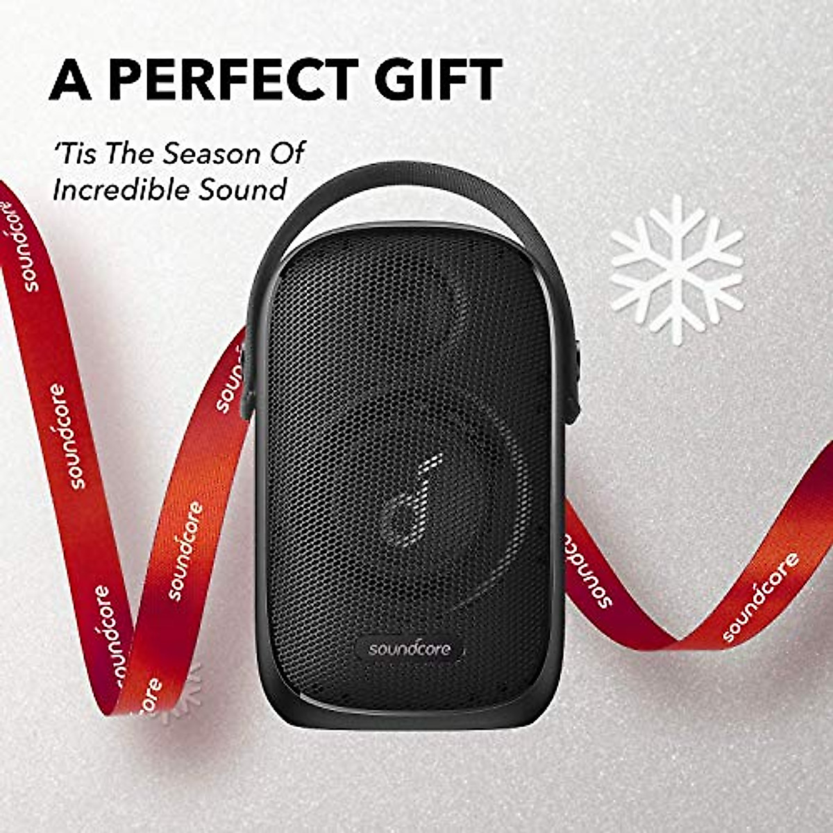 Soundcore Trance Go Outdoor Bluetooth Speaker with BassUp Technology, Sync 100+ Speakers, 24H Playtime, Waterproof, Custom EQ, App (Renewed)