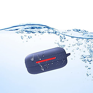 Ankersaila Case Compatible with TOZO NC9,Anti-Lost & Shockproof Portable Silicone Protective Case Cover (Midnight Blue)