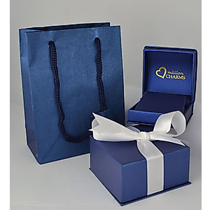 Million Charms 925 Sterling Silver Sea Turtle Charm Necklace Pendant with Chain, Green Stained Glass Enamel