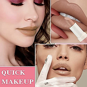 Fusang Matte Nude Lipstick,Silky Velvety Long Lasting Non Stick Cup Highly Pigmented Lip Gloss Set (Nude)