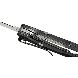 CRKT Ripsnort II EDC Folding Pocket Knife: Everyday Carry, Heavy Cleaver Style Blade, Thumb Stud Open, Liner Lock, Nylon Handle with Stainless Inlay, Deep Carry Pocket Clip 7270