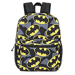 DC Comics Batman All Over Print Logo Full Size 16" Backpack