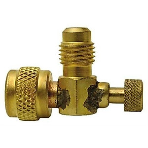 Thumb-Screw/Flow Control Valve for 1/4 M. Flare Access Fitting with 1/4" M. Access Port
