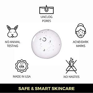 BHA 7% Salicylic Acid Serum Daily Exfoliant Acne Treatment Clearing Gel for Blackheads, Zits, Oily Skin, Dark Spot Treatment, Anti Aging, Face Blemishes, Pimple Treatment 1 oz - Divulge Beauty