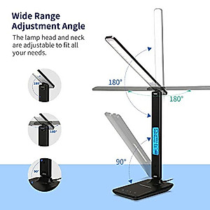 XZN LED Desk Lamp, Table Touch Lamp with USB Charging Port (LED Deak Lamp)