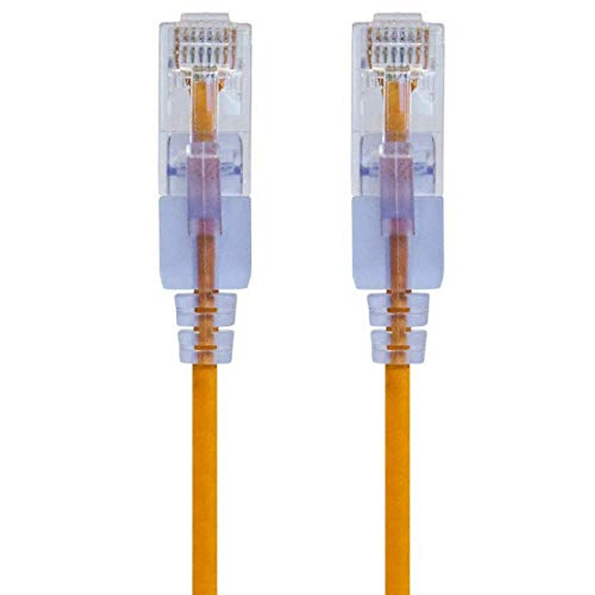 Monoprice Cat6A Ethernet Patch Cable - 5 Feet - Yellow (5 Pack) Network Internet Cord - RJ45, Stranded, UTP, Pure Bare Copper Wire, 30AWG - SlimRun Series