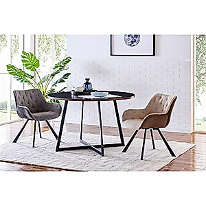 Courtdale 42" Round Table - Black