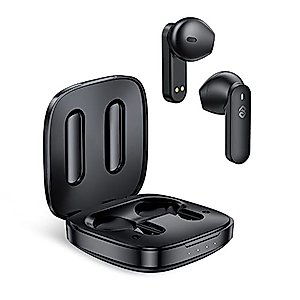eppfun True Wireless Earbuds, Bluetooth 5.2 in-Ear Headphones, Touch Control Qualcomm AptX-Adaptive, 4-Mic Headset & CVC 8.0 Noise Cancellation, Game Mode Earphones with Earhooks for Sports