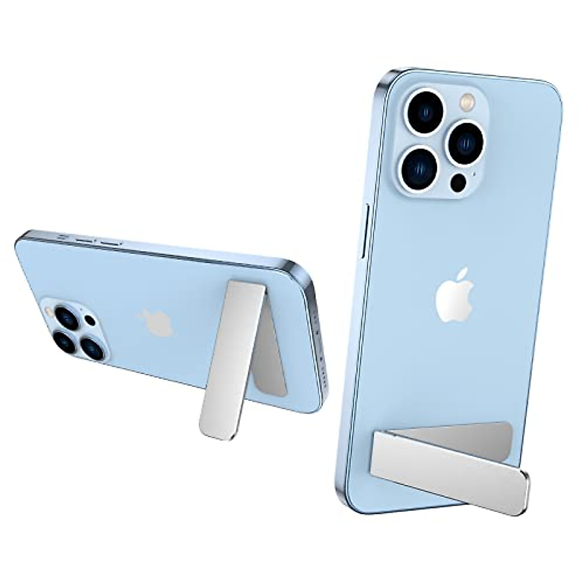 MOMOSI Ultra-Thin Phone Kickstand Attachment Multi-Angle Aluminum Kickstand (Adjustable Angle) Compatible with iPhone 14/14 Plus/14 Pro/14 Pro Max iPhone 13/12 Samsung Galaxy S22/S21 iPad Blue