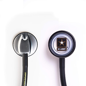 U.S. Army Cardiology Stethoscope Single Head for Medical and Clinical Use - 27 inch
