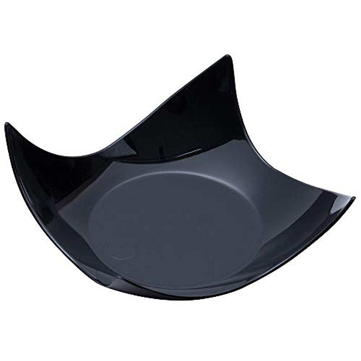 Fineline Settings Disposable Plastic Sample Plates-2.75" | Black | Tiny Temptations | Pack of 10 Trays