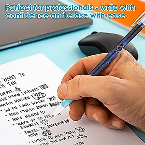 cobee 12PCS Constellation Erasable Gel Pens, 0.5mm Fine Point Gel Ink Pens, Smooth Writing for School Office Home