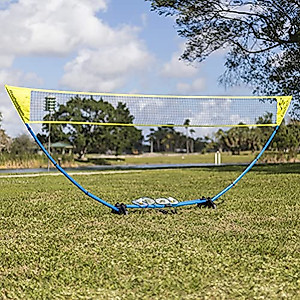 EastPoint Sports Easy Setup Badminton Set - Backyard Outdoor Game for Family Fun - Includes 2 Racket & 2 Shuttlecocks