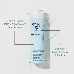 Yon-Ka Lait Nettoyant Facial Cleanser, Gentle Milk Cleanser & Makeup Remover, Daily Plant Based Wash, Moisturize and Balance Skins pH, All Skin Types, Paraben-Free